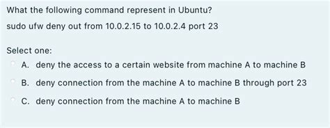 Solved What The Following Command Represent In Ubuntu Sudo