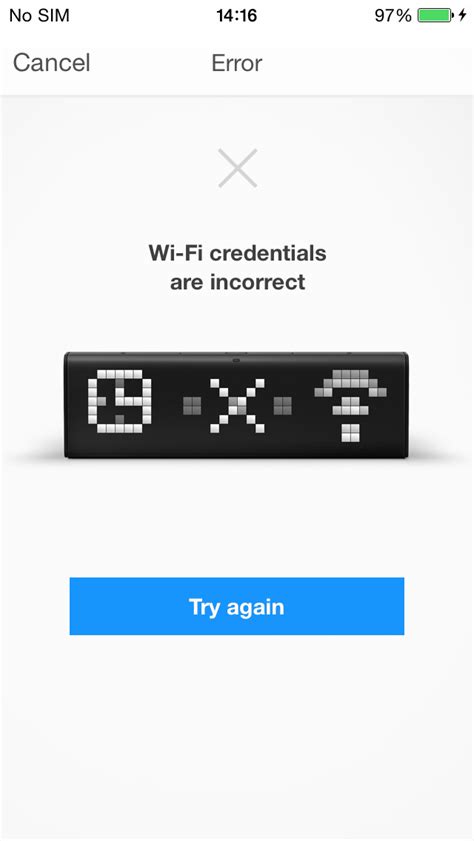 Wi Fi Credentials Are Incorrect Support