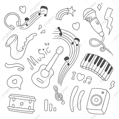 음악 낙서 벡터 일러스트 레이 션 노래 피아노 디자인 Png 일러스트 및 벡터 에 대한 무료 다운로드 Pngtree