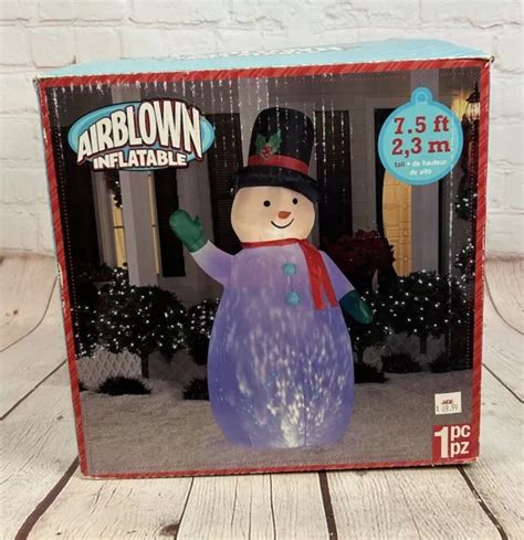 Gemmy Airblown Inflatable Frosty The Snowman Lighted Indoor Outdoor 7 5