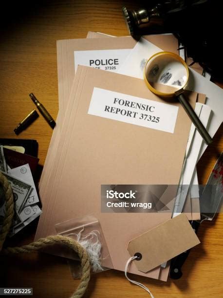 경찰 수사 및 증거 서류를 범죄 파일에 대한 스톡 사진 및 기타 이미지 파일 파일바인더 경찰관 Istock