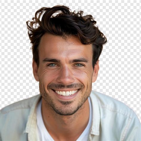 Smiling Man Portrait Premium Ai Generated Psd