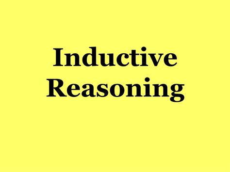 Ppt Inductive Reasoning Powerpoint Presentation Free Download Id 5789910