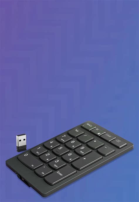 Lenovo Go Wireless Numeric Keypad Portable 21 Key Keypad Lenovo Angola