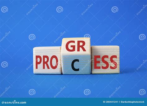 Progress Symbol Orange Steaky Note With Words Show Progress Beautiful