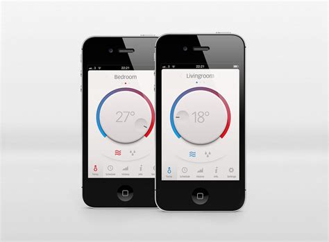 Dribbble Thermostat App Iphone By Daniel Bruce