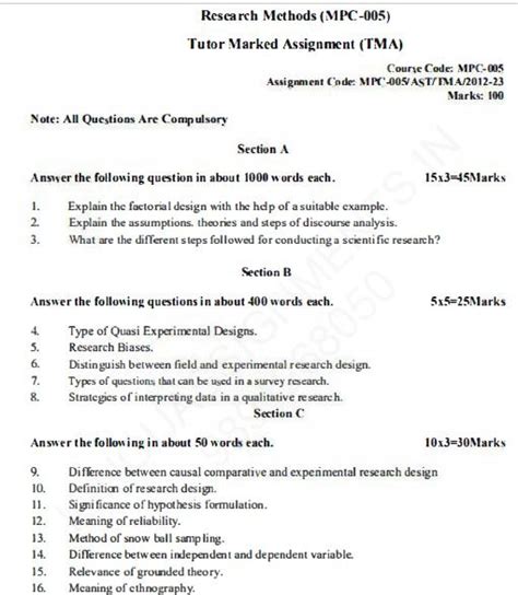 Ignou Mpc 1 2 3 4 5 6 Solved Assignment 2022 23 English Medium Ignou