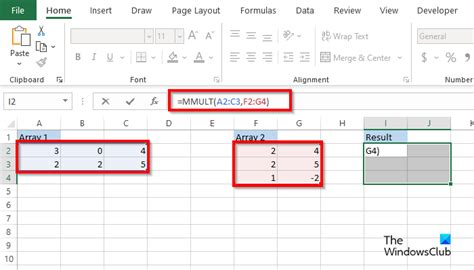 How To Use The Minverse And Mmult Functions In Excel