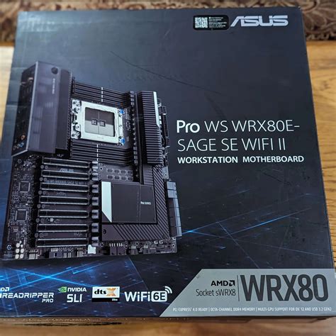 Combo Asus Pro Ws Wrx80e Sage Se Wifi Ii With Amd Ryzen Threadripper Pro 5955wx Cpu 256gb