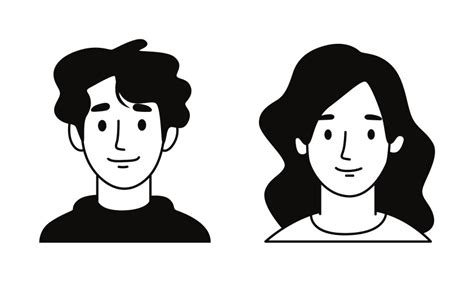 people avatar icons user profile silhouette vector image