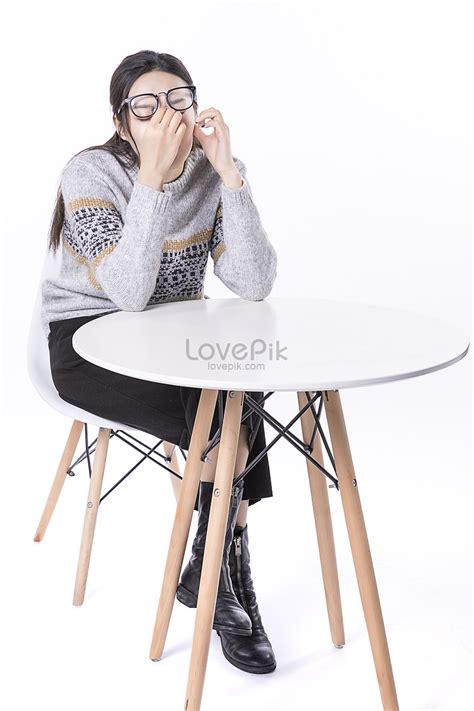 Young Women Rubbing Their Eyes Picture And Hd Photos Free Download On