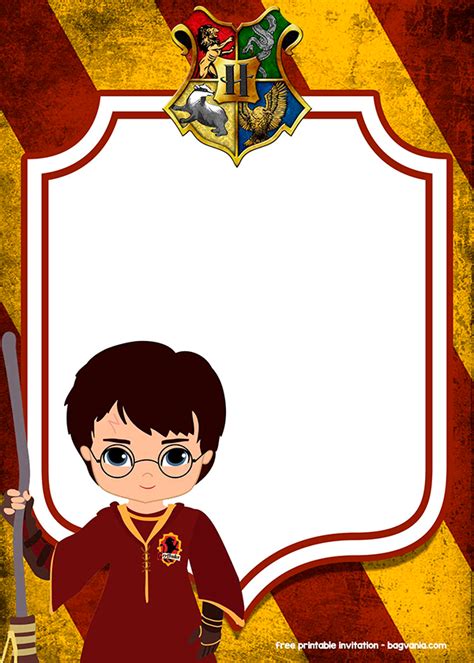 Приглашение Гарри Поттер Скачать шаблон