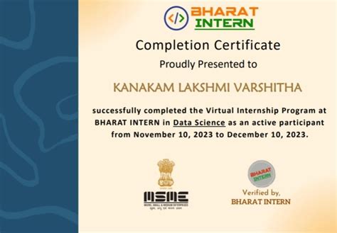 Bharatintern Python Datascienceinternship Datascience Lakshmi