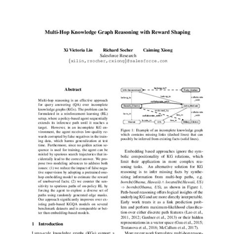Multi Hop Knowledge Graph Reasoning With Reward Shaping Acl Anthology