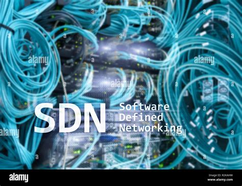 Sdn Software Defined Networking Concept On Modern Server Room