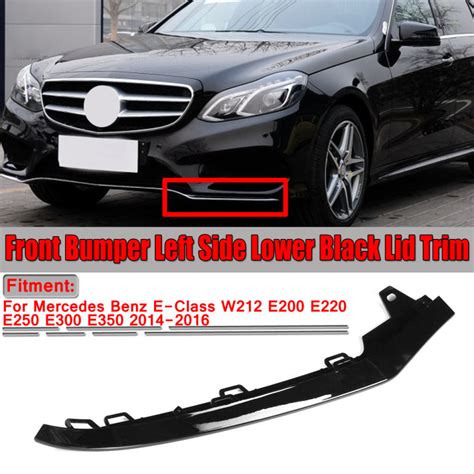 Motor Black Front Bumper Left Trim Molding Lip For Mercedes W212 E