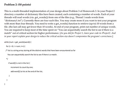 This Is A Multi Threaded Implementation Of Your