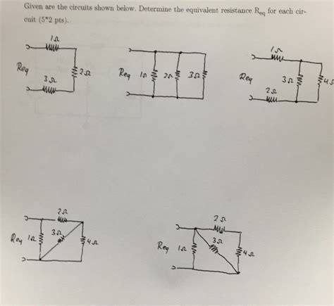 Solved Given Are The Circuits Shown Below Determine The