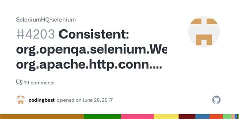 consistent lenium webdriverexception nn