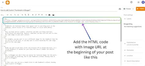 How To Add Custom Thumbnails In Blogger