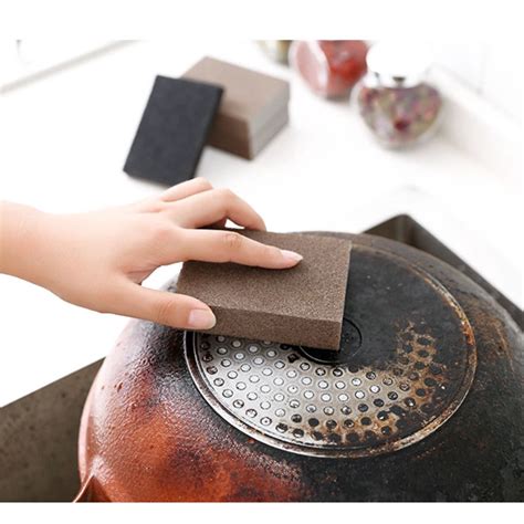 Quick Rust Removal And Renovation Good Helper Frosted Sponge Medium Fine Sand Durable Shopee