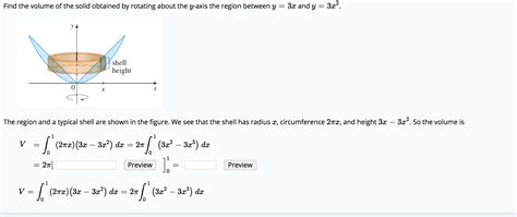 solved find the volume of the solid obtained by rotating