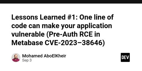 Lessons Learned 1 One Line Of Code Can Make Your Application