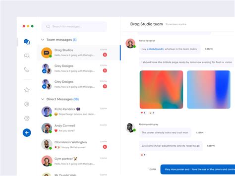 Messenger Dashboard Ui By Abdulquadri Musa On Dribbble