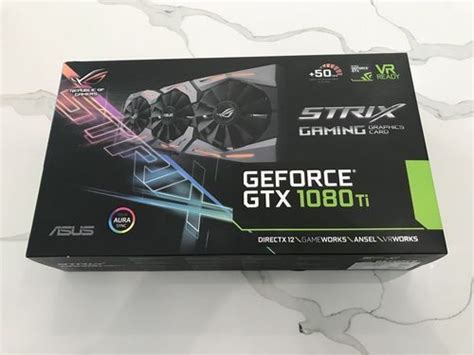 Rog Strix Geforce Gtx Ti Gb Oc Edition Vr Ready K Hd Gaming Gddr X Asus At Best Price