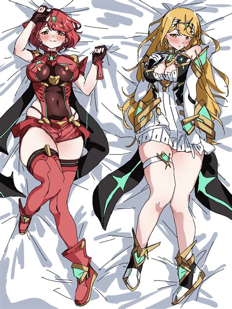 Pyra And Mythra Xenoblade Chronicles And More Drawn By Kame Kame Danbooru