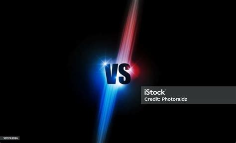 스포츠와 싸움 경쟁을 위한 로고 대 편지 대는 아이콘 네온 전투 그리고 일치 게임 컨셉 경쟁입니다 벡터 일러스트 레이 션 개념에 대한 스톡 벡터 아트 및 기타 이미지