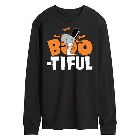 Mens Spongebob Squarepants Bootiful Long Sleeve Tee