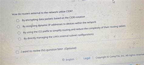 Solved How Do Routers External To The Network Utilize Cidr By Encrypting Data Packets Based On