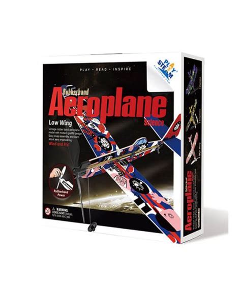 Rubber Band Aeroplane Low Wing Science Set