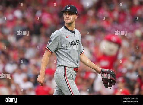 Minnesota Twins Pitcher David Festa Walks To The Dugout During The