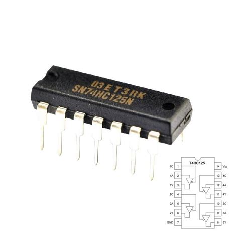 74HC125 Quad Buffer With 3 State Outputs UGE Electronics Egypt