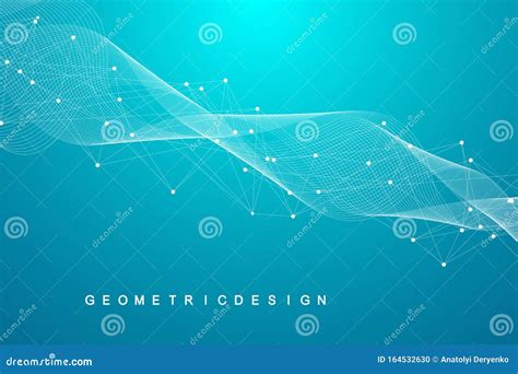 Abstract Digital Network Connection Structure On Blue Background Artificial Intelligence And