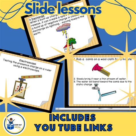 Static Electricity Interactive Notes Worksheets Science 5th Grade
