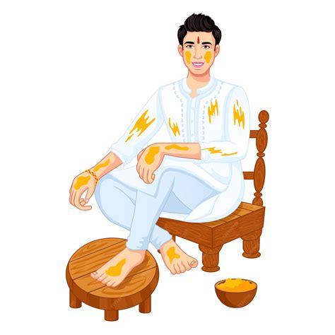 Premium Vector Indian Wedding Bride And Groom For Haldi Ceremony