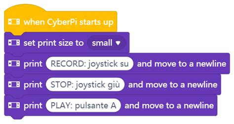 Cyberpi Play Recording Programmare Con Mblock