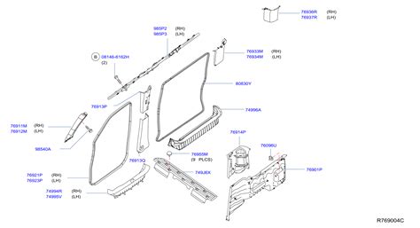 Nissan Nv3500 Door Seal Right 76923 1pa1a Nissan Parts Overstock