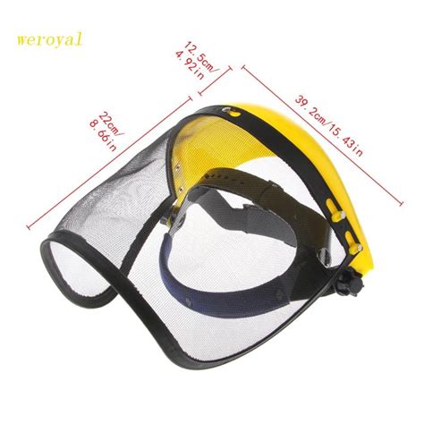 Weroyal Face Shield Mesh Visor Browguard Ideal For Brushcutter Trimmer