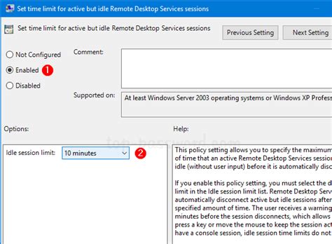 How To Automatically Log Off Idle User Session On Windows 10