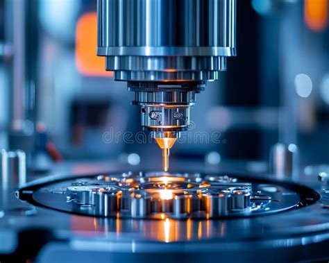 Detailed Close Up Of Precision Medical Device Calibration Process Showcasing Intricate Stock