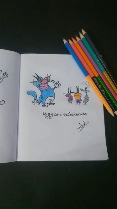Oggy And The Cockroaches Drawing Shorts Drawing Trending Art Oggyandthecockroaches Cartoon