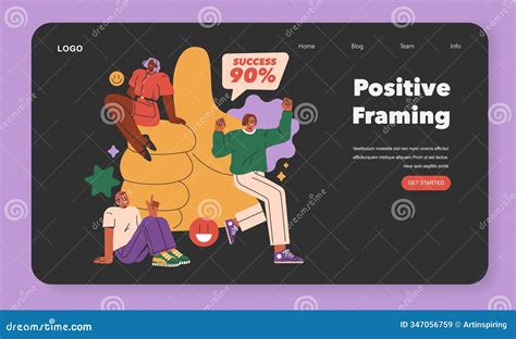 Cognitive Framing Flat Vector Illustration 345100691