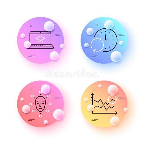 Update Time Website Education And Seo Analysis Minimal Line Icons For Web Application
