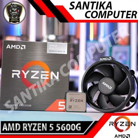 Promo Amd Ryzen 5 5600g Radeon Graphics 6 Core 12 Thread Amd Processor Box Diskon 33 Di Seller