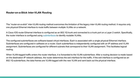Inter Vlan Routing Plus Configuration Ppt