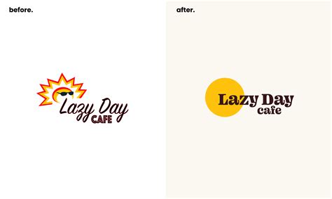 Lazy Day Cafe Rebrand On Behance